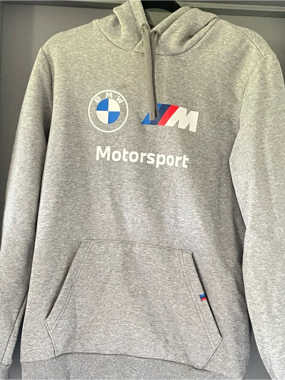 Puma | Sweaters | Puma Gray Bmw Motorsport Hoodie With Blue And Red ...